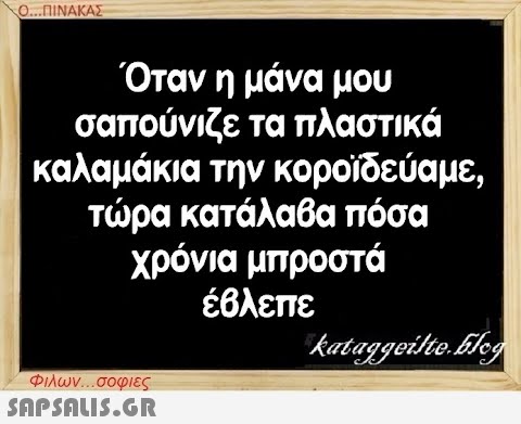 Ο...ΠΙΝΑΚΑΣ Όταν η μάνα μου σαπούνιζε τα ... #5765986535866368
